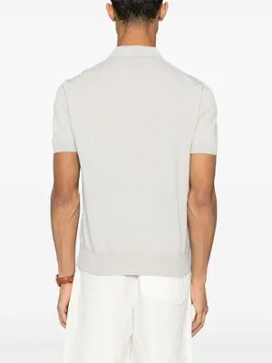 TOM FORD Cotton Polo Shirt - Grey