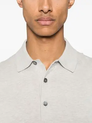 TOM FORD Cotton Polo Shirt - Grey