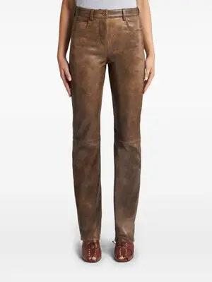 Etro Leather Trousers