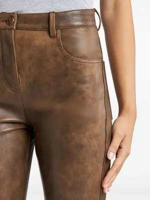 Etro Leather Trousers