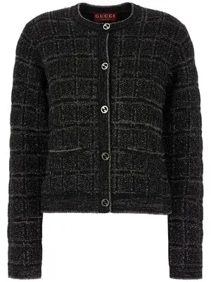 Gucci Checked Jacquard Cardigan