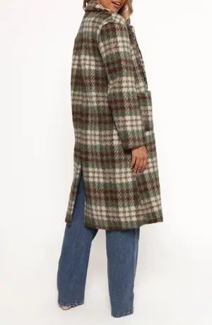 PETAL & PUP Anika Plaid Coat