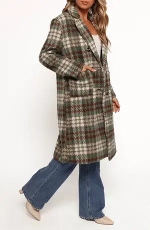 PETAL & PUP Anika Plaid Coat