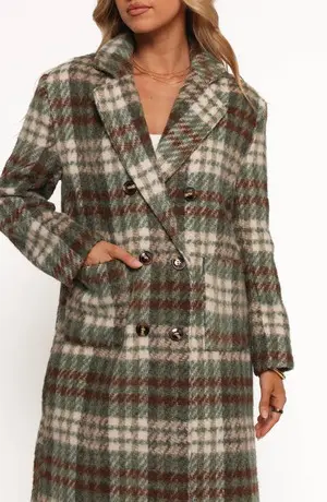 PETAL & PUP Anika Plaid Coat
