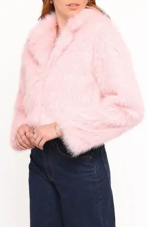 PETAL & PUP Bobbi Faux Fur Jacket