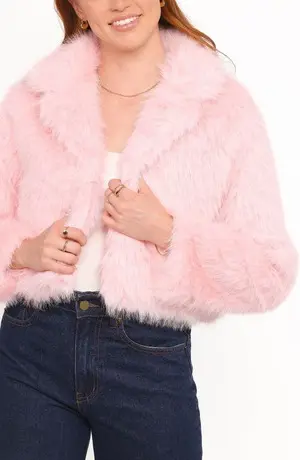 PETAL & PUP Bobbi Faux Fur Jacket