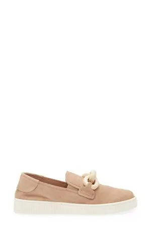 PEDRO GARCIA Pastora Loafer - Beige Plush Suede