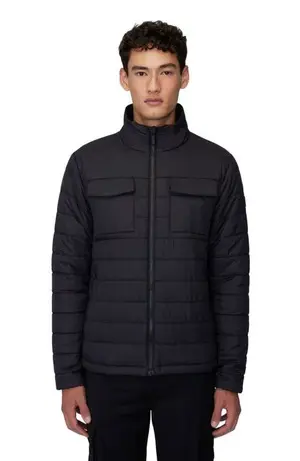 QUARTZ CO. Neal Insulated Shirt Jacket - Black