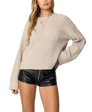 EDIKTED Marleen Knit Sweater - Stone