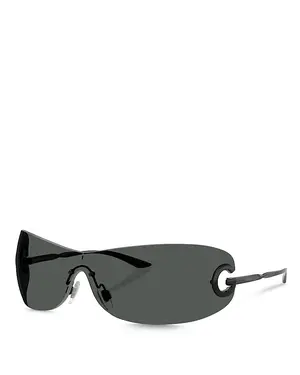 Dolce & Gabbana Twist Mania Butterfly Sunglasses, 141mm - Black