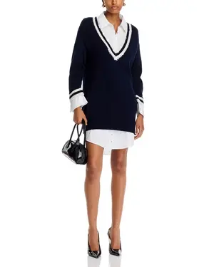 Cinq À Sept Santina Layered Look Sequin Dress
