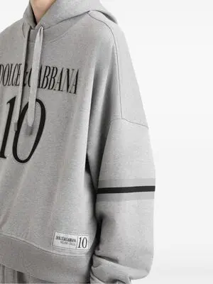 Dolce & Gabbana Logo-print Hoodie - Grey