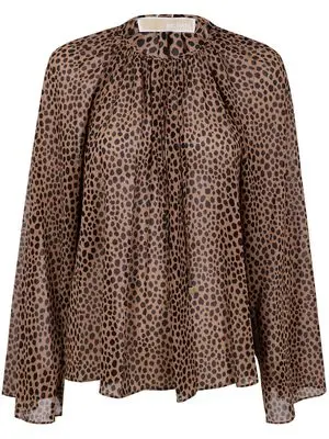 Michael Kors Round Neck Blouses