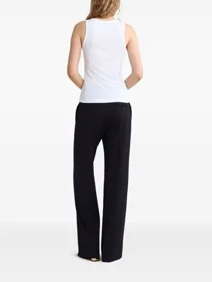 PATOU Scoop-neck Ribbed Tank Top - White