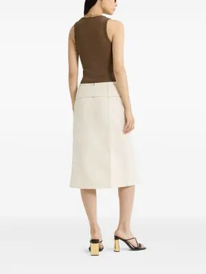 PATOU Scoop-neck Ribbed Tank Top