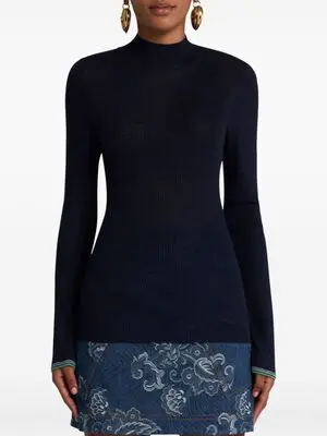 Etro Ribbed Sweater - Blue