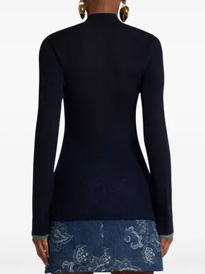 Etro Ribbed Sweater - Blue