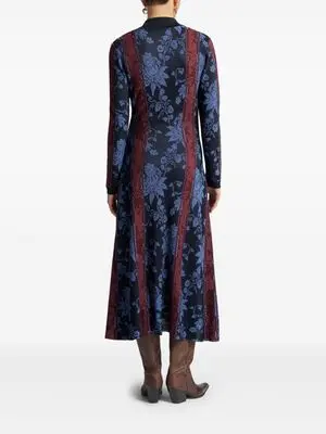 Etro Floral Jacquard Maxi Cardigan