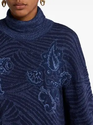 Etro Jacquard Turtleneck Sweater