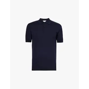 ARNE Cotton-blend Knitted Polo Shirt