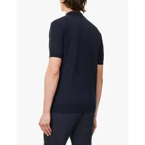 ARNE Cotton-blend Knitted Polo Shirt