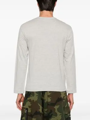 Play Comme Des Garcon Outline Heart-print T-shirt - Grey