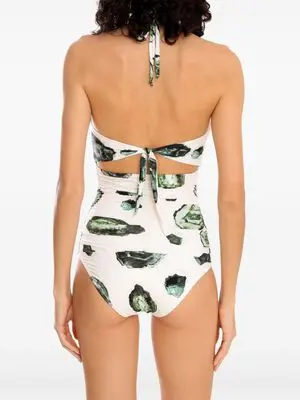 BRIGITTE Emerald-print Swimsuit