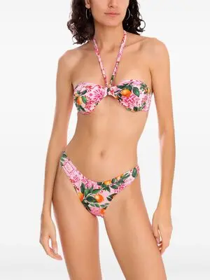 BRIGITTE Lemon-print Bikini Set - Pink