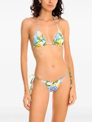 BRIGITTE Lemon-print Bikini Set