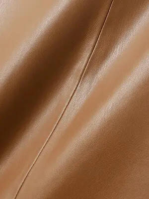 Veronica Beard Louise Faux Leather Midi Skirt