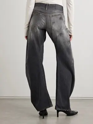 Acne Studios 2006 Paint-splattered Barrel-leg Jeans