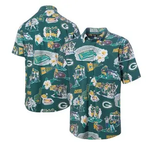 Reyn Spooner Bay Packers Scenic Button-down Shirt - Green
