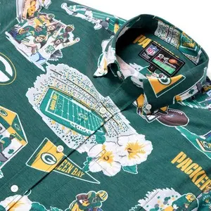 Reyn Spooner Bay Packers Scenic Button-down Shirt - Green