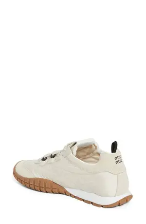 Miu Miu Quilted Nylon Sneakers - F0304 Avorio