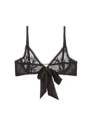 Fleur Du Mal Untie Me Demi Bra - Black