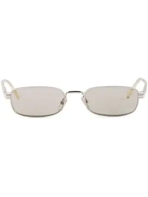 Prada Rectangle-frame Sunglasses - Silver