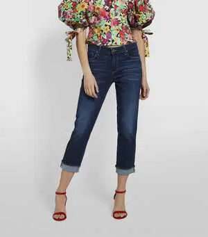 Paige Brigitte Cropped Straight Jeans