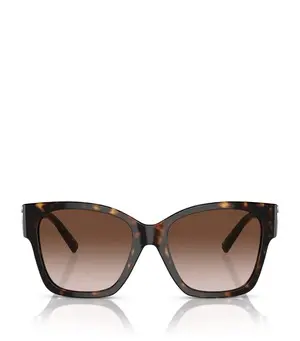 Tiffany & Co. Acetate Square Oversized Sunglasses - Brown
