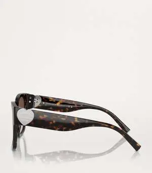 Tiffany & Co. Acetate Square Oversized Sunglasses - Brown