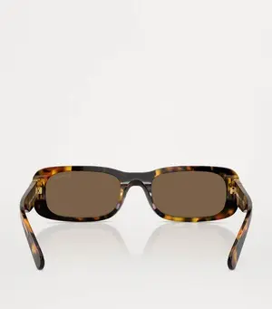 Miu Miu Acetate Rectangular Sunglasses