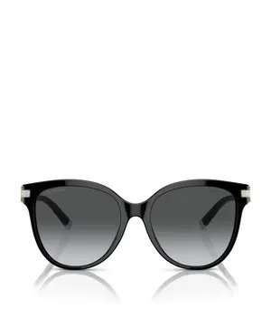 Tiffany & Co. Acetate Cat Eye Sunglasses With Monogram Detail