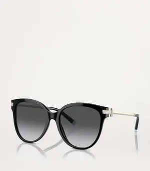 Tiffany & Co. Acetate Cat Eye Sunglasses With Monogram Detail
