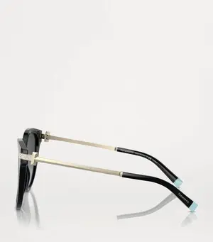 Tiffany & Co. Acetate Cat Eye Sunglasses With Monogram Detail