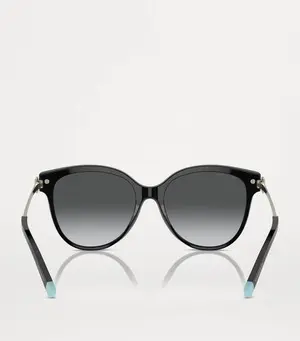 Tiffany & Co. Acetate Cat Eye Sunglasses With Monogram Detail