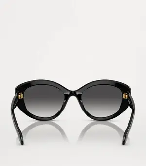 SWAROVSKI Oval Sk6005 Sunglasses - Black