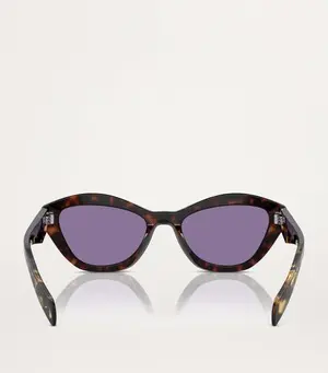 Prada Tortoiseshell Cat-eye Sunglasses - Brown