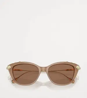 SWAROVSKI Embellished Sk6010 Sunglasses - Brown