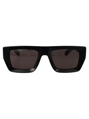 Gucci Geometric Full Rim Sunglasses - Black