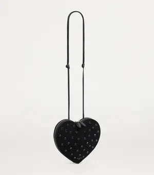 Alaïa Le Coeur Embellished Shoulder Bag - Black