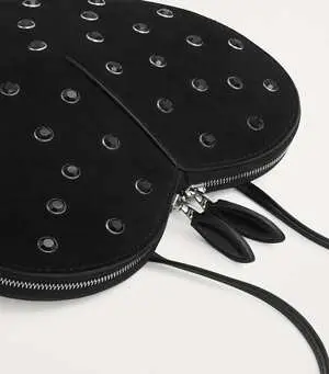 Alaïa Le Coeur Embellished Shoulder Bag - Black